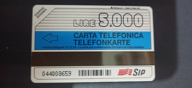 SCHEDE TELEFONICHE SIP Scheda Rara Omaggio Carta ECU Europea Nuova EUR 15,99 - PicClick FR