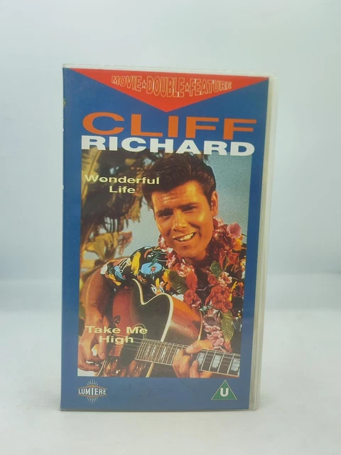CLIFF RICHARD, WONDERFUL Life & Take Me High On VHS Video Cassette Tape ...