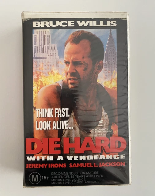 DIE HARD 3 - With A Vengeance [VHS] Roadshow Big Clamshell Ex-Rental Video Tape $24.95 - PicClick AU