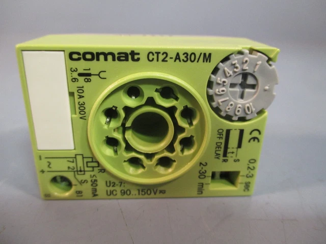 COMAT RELAY SOCKET Timer Delay 90-150V CT2-A30/M $36.99 - PicClick