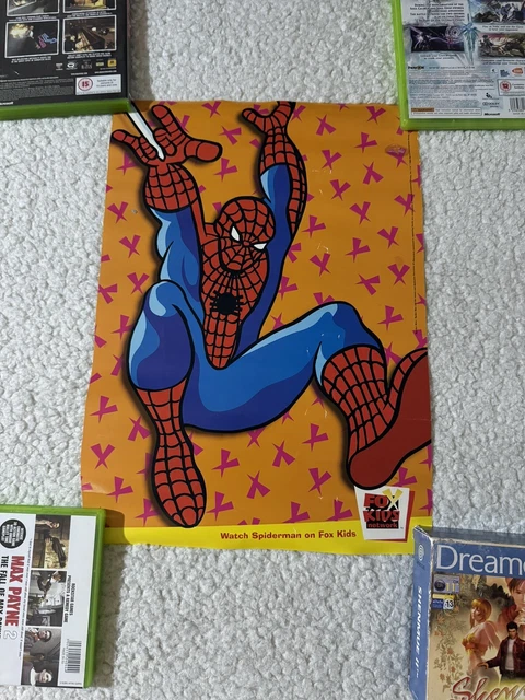 RARE SPIDERMAN ANIMATED Fox Kids Network Original 90s Promo Poster £33. ...
