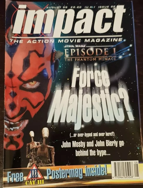 IMPACT ACTION MOVIE Magazine - Issue Aug - 1999 - Star Wars Episode 1 ...