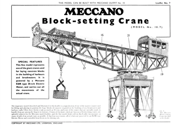 HOBBY CONSTRUCTIONS MECCANO Model Block-setting Crane - DVD £3.16 ...