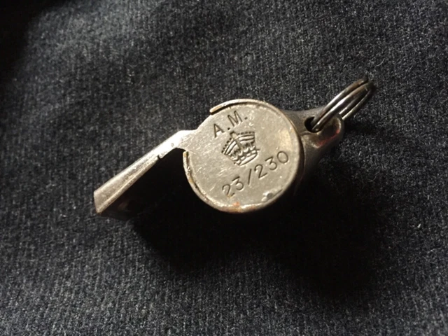 WW2 RAF DITCHING Whistle . Am Marked ' Snail' Type. Original With Code ...