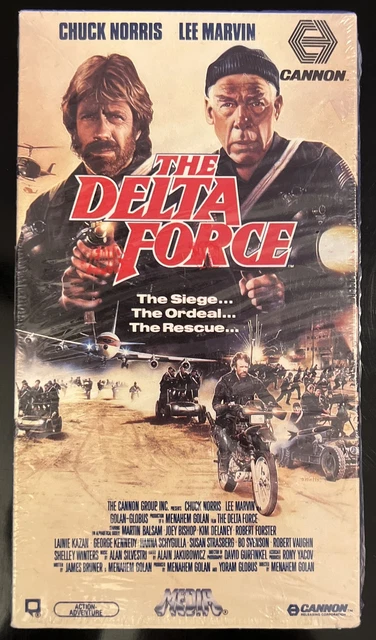 THE DELTA FORCE. VHS. 80’s Chuck Norris Action. Lee Marvin. Cannon. $3. ...