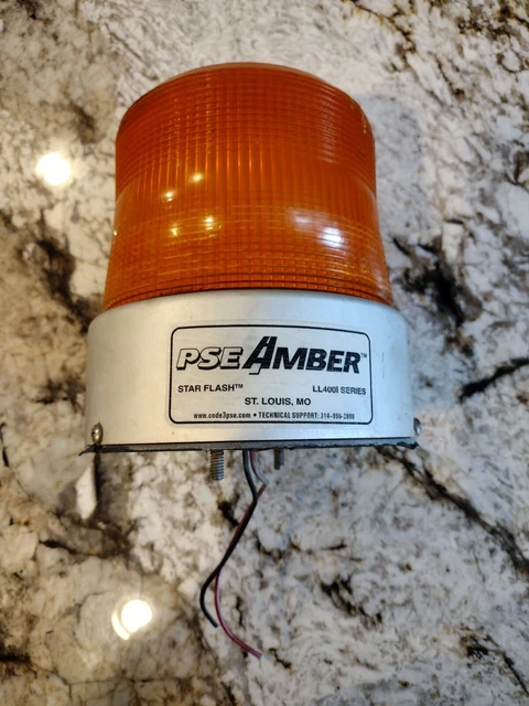 PSE AMBER STROBE Beacon Light LL400i Series Star Flash Bucket truck £56 ...