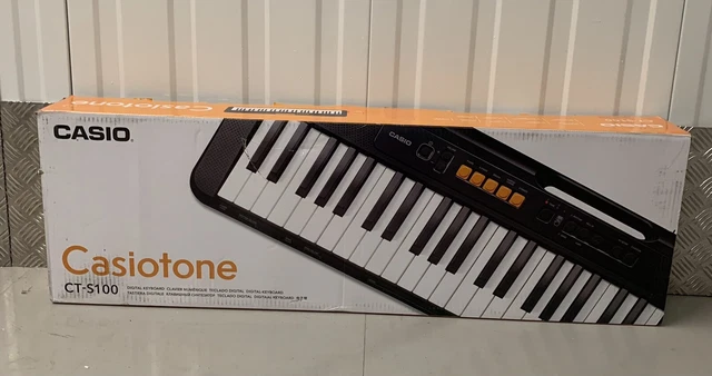 CASIO CT-S100 CASIOTONE Beginners Slimline Full Size Portable Keyboard ...