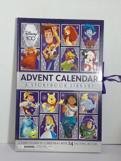 DISNEY 100 ADVENT Calendar a Storybook Library Countdown to Christmas ...