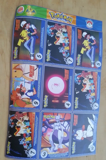 VINTAGE OLD RETRO Pokemon Cards Set 1990s burger King sheet... $35.85 ...