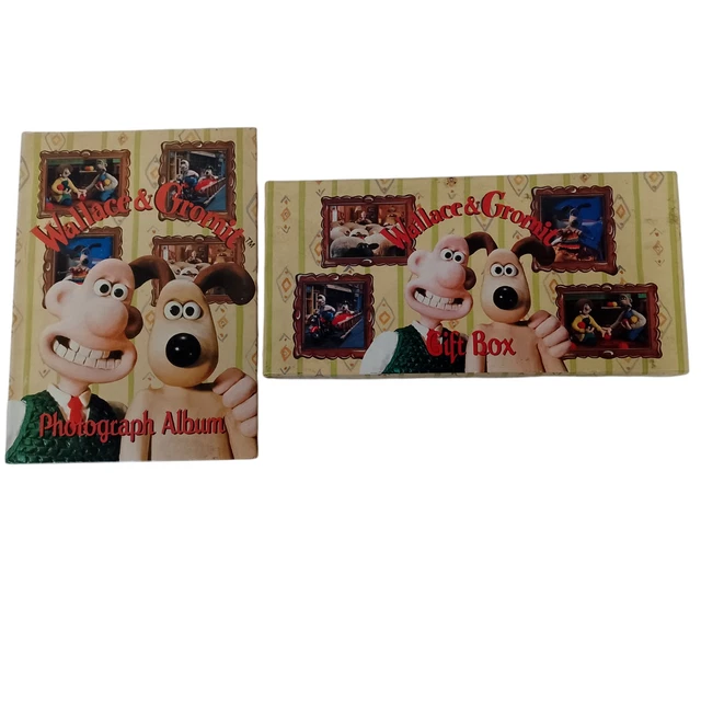 WALLACE AND GROMIT Gift Box Stationery Set 1989 & Photograph Album £14. ...