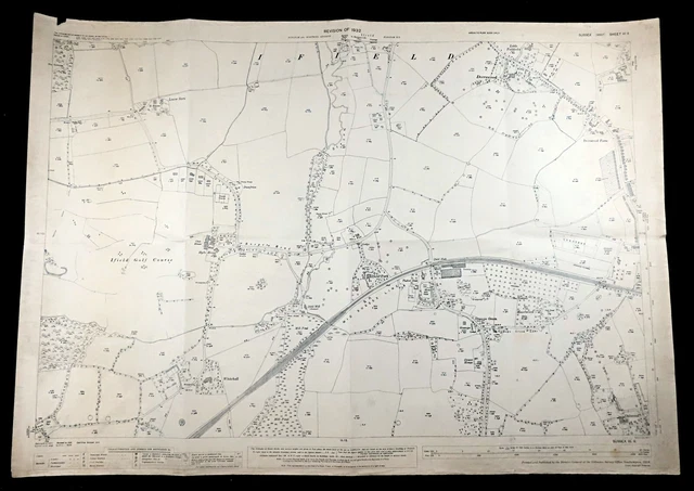 MAPPA DI SUSSEX Ifield Golf Club Crawley Ifield Parco Casa Grande ...
