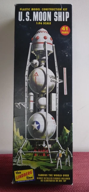 THE LINDBERG LINE U.S. Moon Ship Plastic Model Kit 1:96 (2013 Reissue ...