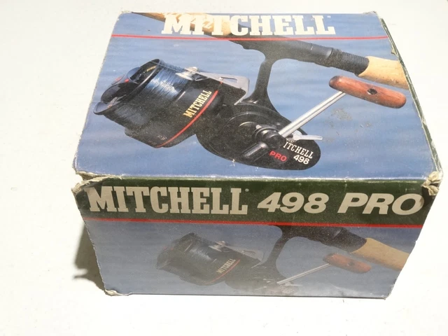 MOULINET ANCIEN MITCHELL 498 Pro avec boite, garantie et pièces de ...