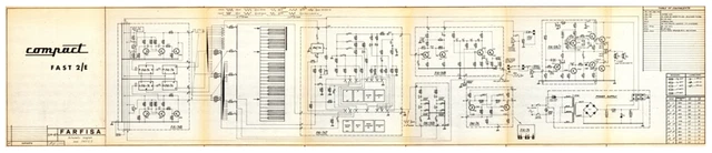 FARFISA FAST 2/E Schematic Diagram Schaltplan Schema elettrico Farfisa Fast 2E EUR 10,00 ...