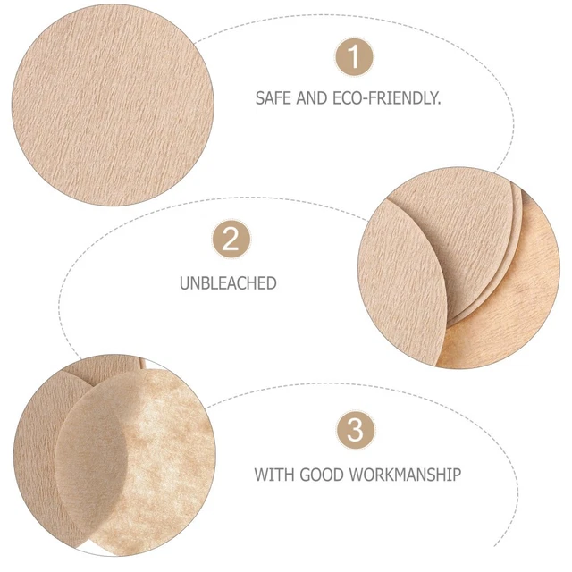 300PCS REPLACEMENT COFFEE Maker Filter Round Paper Filters for Home ...