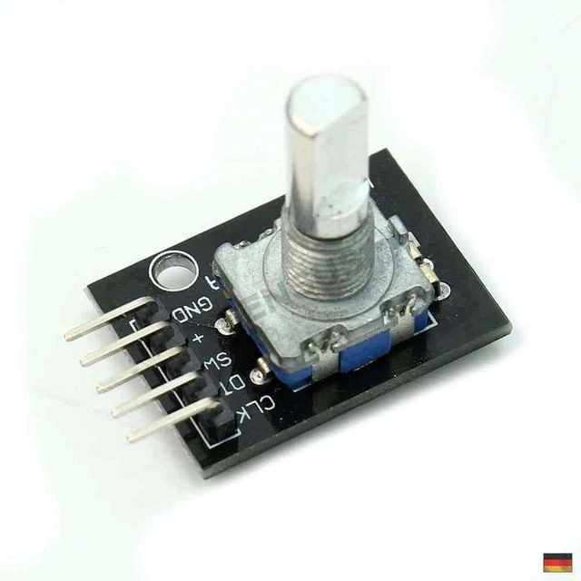 DREHREGLER DREHGEBER ROTARY Encoder Arduino KY-040 Potentiometer Poti ...