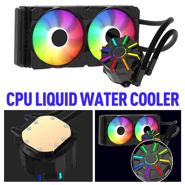 240MM RGB AIO CPU Liquid Cooler LGA 1200/1700 AM5 AIO Water Cooling ...