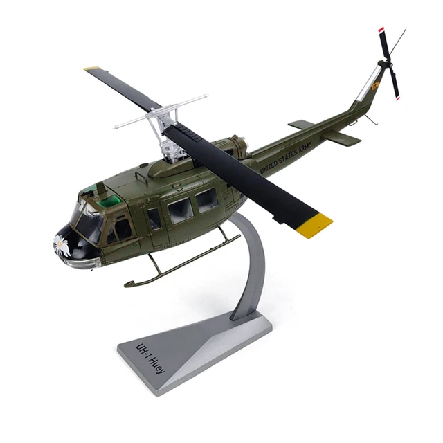 PROFESSIONAL 1:48 SCALE US Army Huey Helicopter Model with Detachable ...