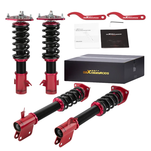 ADJUSTABLE DAMPER HEIGHT Coilover Set For Subaru Impreza WRX STI GDB ...
