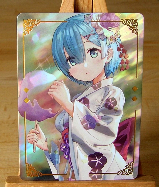 REM RE:ZERO CARTE ACG Goddess Story Anime Waifu Doujin Holo Foil Card ...