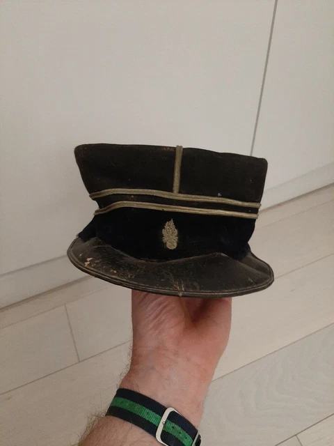 KEPI MOU OFFICIER SAPEUR POMPIER 1880 fireman EUR 200,00 - PicClick FR