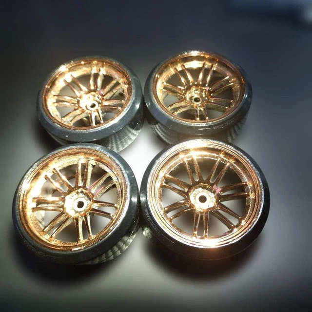 SET OF FOUR gold spoke design wheels £69.30 - PicClick UK