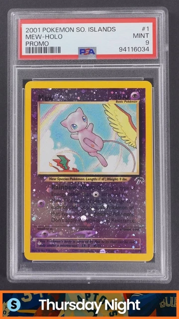 2001 POKEMON SOUTHERN Islands #1/18 Mew Holo Promo Psa 9 $1,075.00 ...