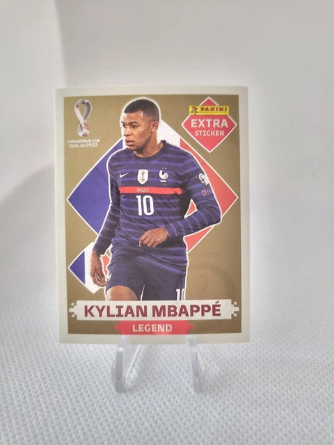 KYLIAN MBAPPE Extra Sticker GOLD Panini FIFA World Cup 2022 Qatar ...