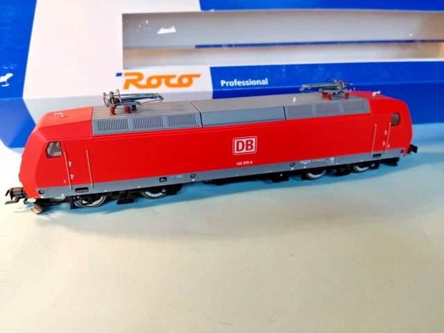 ROCO 69566 E 50 022 digitale E-Lok 145 076-6 der DB, Wechselstrom, rot, in OVP EUR 35,50 ...