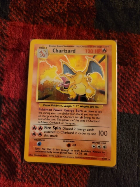 POKÉMON TCG CHARIZARD Base Set 4/102 Holo Unlimited Holo Rare $290.00 ...