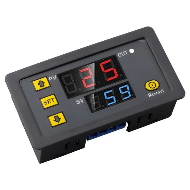 DIGITAL TIME DELAY Switch 20A Timer Module Programmable for Light Water ...