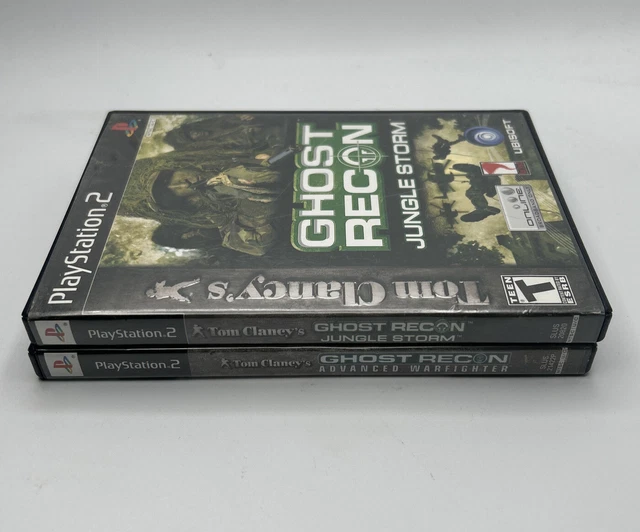 BUNDLE PS2 PLAYSTATION2-TOM Clancy Ghost Recon Jungle Storm, Advanced ...