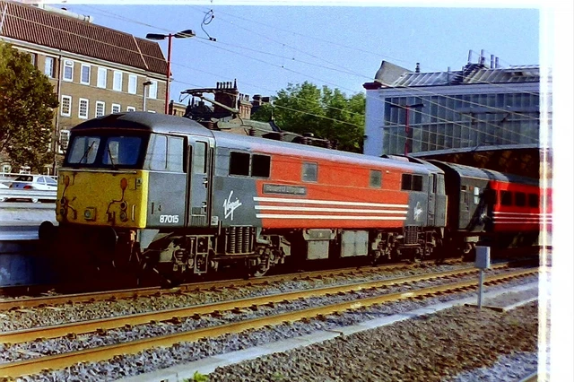 35MM RAILWAY COLOUR Negative Class 87 015 at Stoke on Trent £1.95 ...