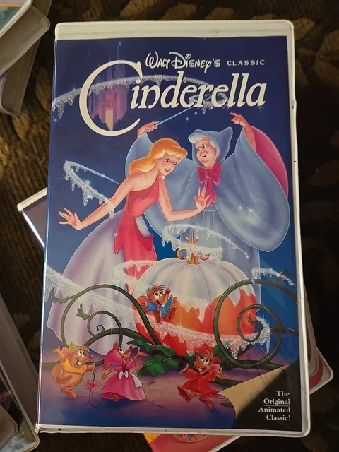 CINDERELLA WALT DISNEY VHS Black Diamond Classic 1988 Movie #410 ...