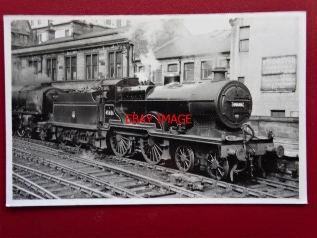 PHOTO LMS Class 2P Loco No 40686 At St Enoch 1952 £2.00 - PicClick UK