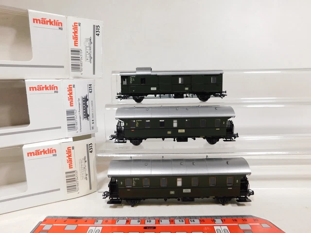 DV233-1 #3X MÄRKLIN H0 AC Passenger Car etc DB Nemkk Kkk 4313 4314 4315 Top + £102.41 - PicClick UK