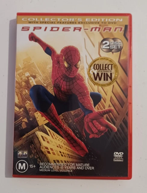 SPIDER-MAN DVD REGION 4 VGC MARVEL Tobey Maguire Willem Dafoe Free ...
