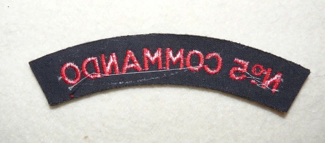 REPRO WW2 BRITISH Number Five No 5 Commando Shoulder Title Patch £6.54 ...