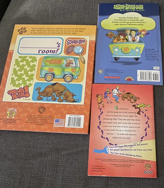 4 Pc Scooby Doo 2 Books Scholastic Pb 2 Coloring Books See All