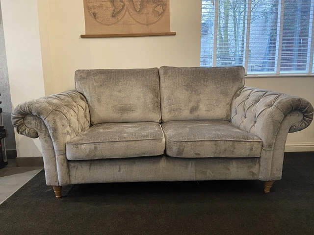 NEXT GOSFORD LIGHT Grey Sofa Plush Chenille. Brand New. RRP £1650 £400. ...