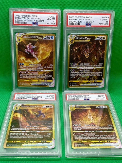 POKEMON CROWN ZENITH Set VSTAR GG67-GG70 Palkia, Dialga, Giratina, Arceus PSA 10 EUR 777,00 ...