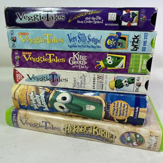 VEGGIETALES VHS LOT of 7 Tapes - Classic Educational PBS Kids Show Very ...