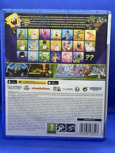 NICKELODEON: ALL-STAR BRAWL - ( Sony PlayStation 5 Game, 2021 ) - PAL ...