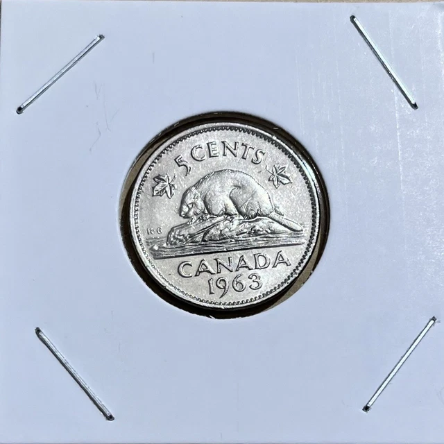 RARE 1963 CANADIAN Elizabeth II Nickel 5 Cent Coin $13.79 - PicClick CA