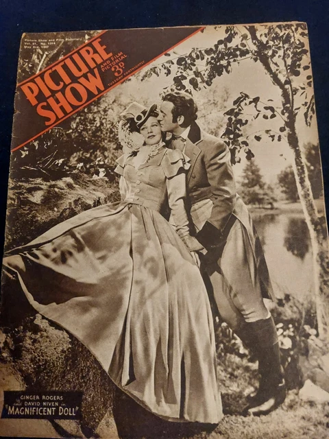 RARE PICTURE SHOW Magazine 3rd MAY 1947 Ginger Rogers David Niven PS138 ...