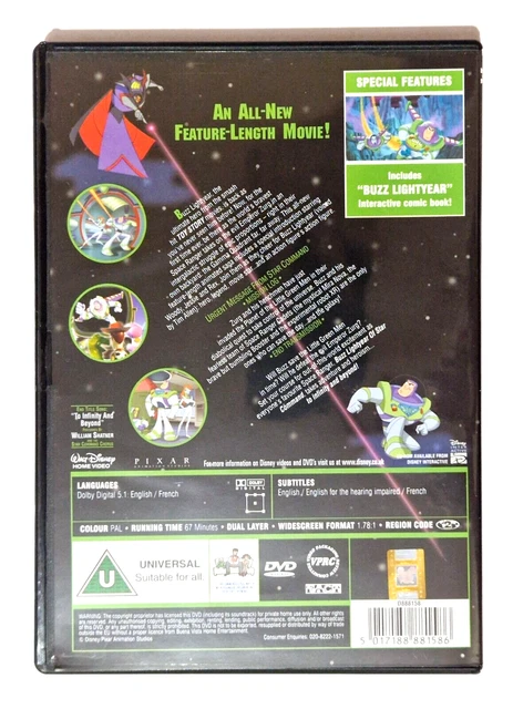 BUZZ LIGHTYEAR OF Star Command DVD £2.75 - PicClick UK