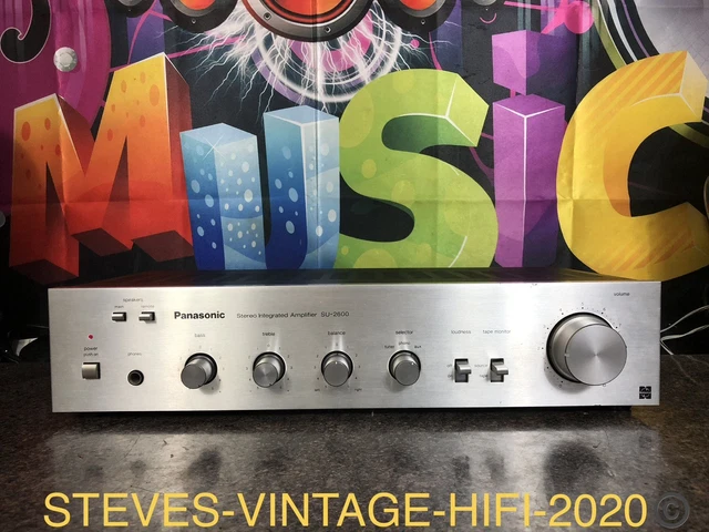 PANASONIC SU-2600 STEREO Integrated Amplifier ULTRA RARE SERVICED L@@K ...