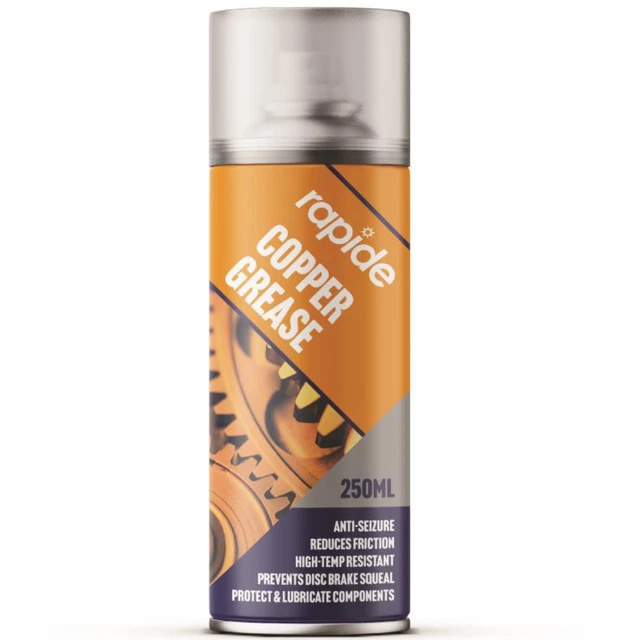 RAPIDE COPPER SPRAY Grease Anti-Seize High Temp Lubricant Nuts Bolts ...