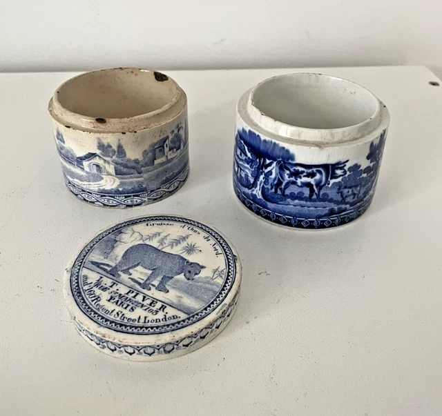POTS À pommade moelle de boeuf - graisse d'ours vers 1880 . EUR 150,00 ...