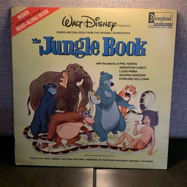 WALT DISNEY - The Jungle Book - Disneyland 12” Vinyl LP Album 1967 ...